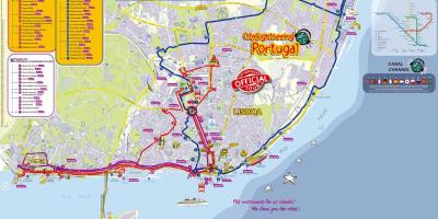 Lizbona mapa - mapy Lizbona (Portugalia) - Turystyka
